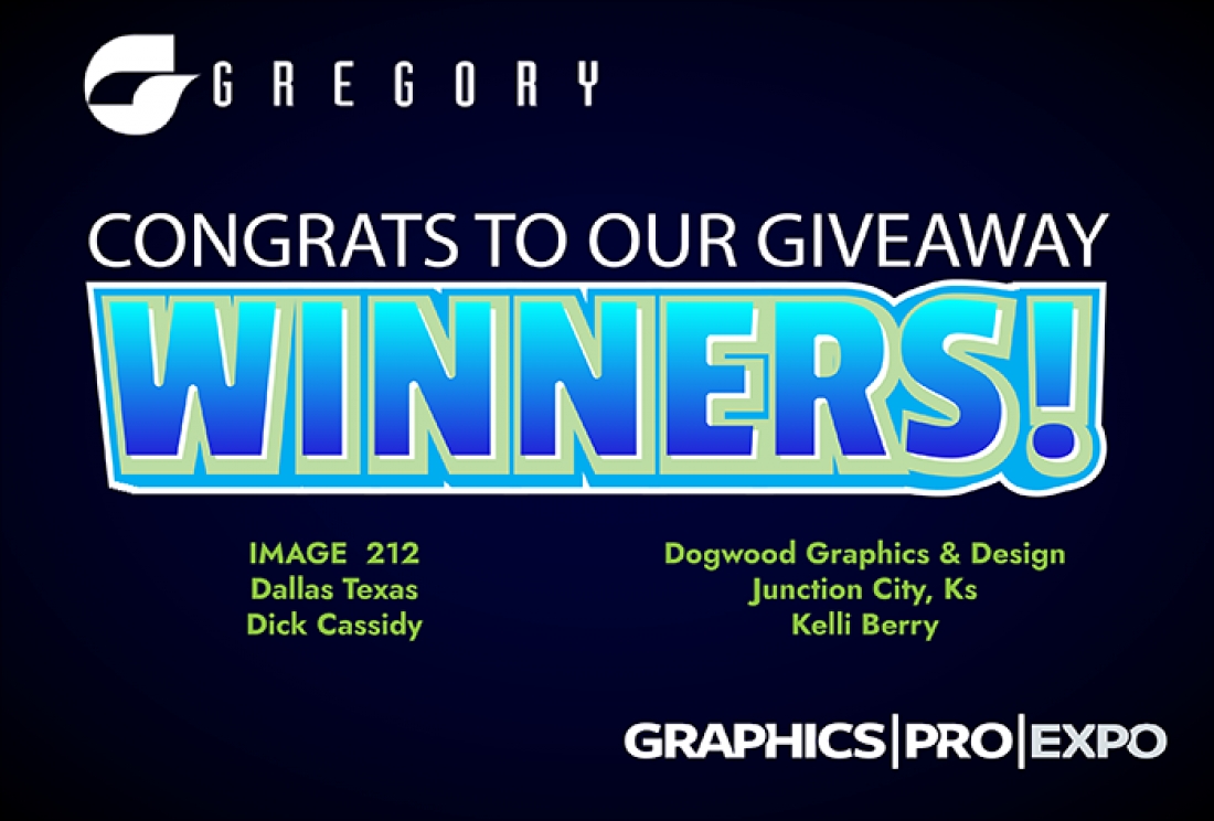 Everyone was a Winner at the Graphics Pro Expo! | Blog | Gregory, Inc.